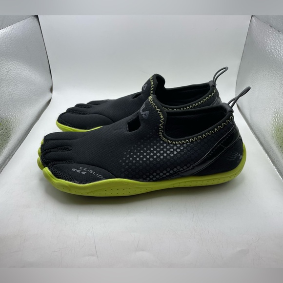 Fila | Shoes | Fila Skeleton Toes Ez Slide Black And Neon Green Water ...